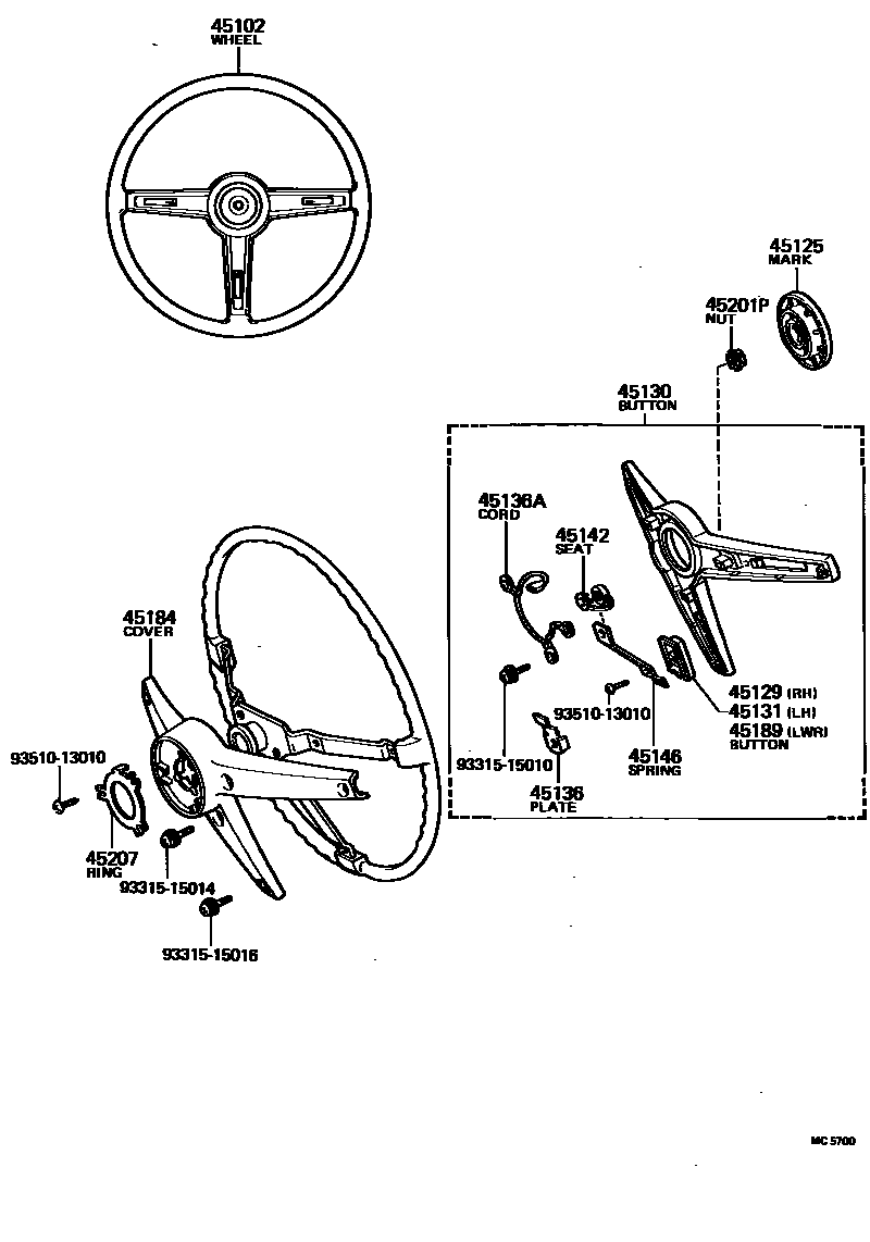 52127-08030 - Genuine Toyota COVER, FRONT BUMPER HOLE