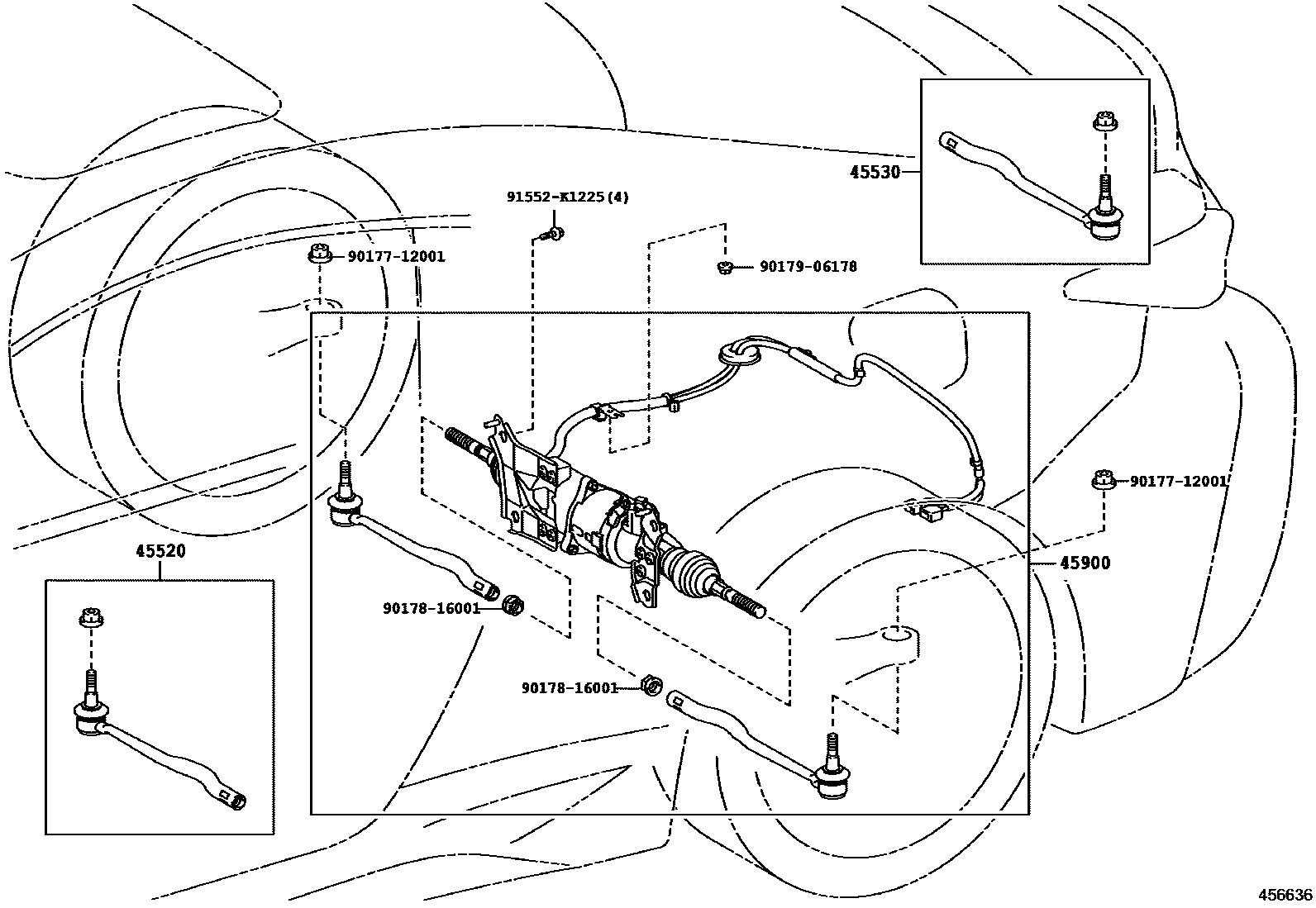 52155-04010 - Genuine Toyota INSERT, REAR BUMPER EX
