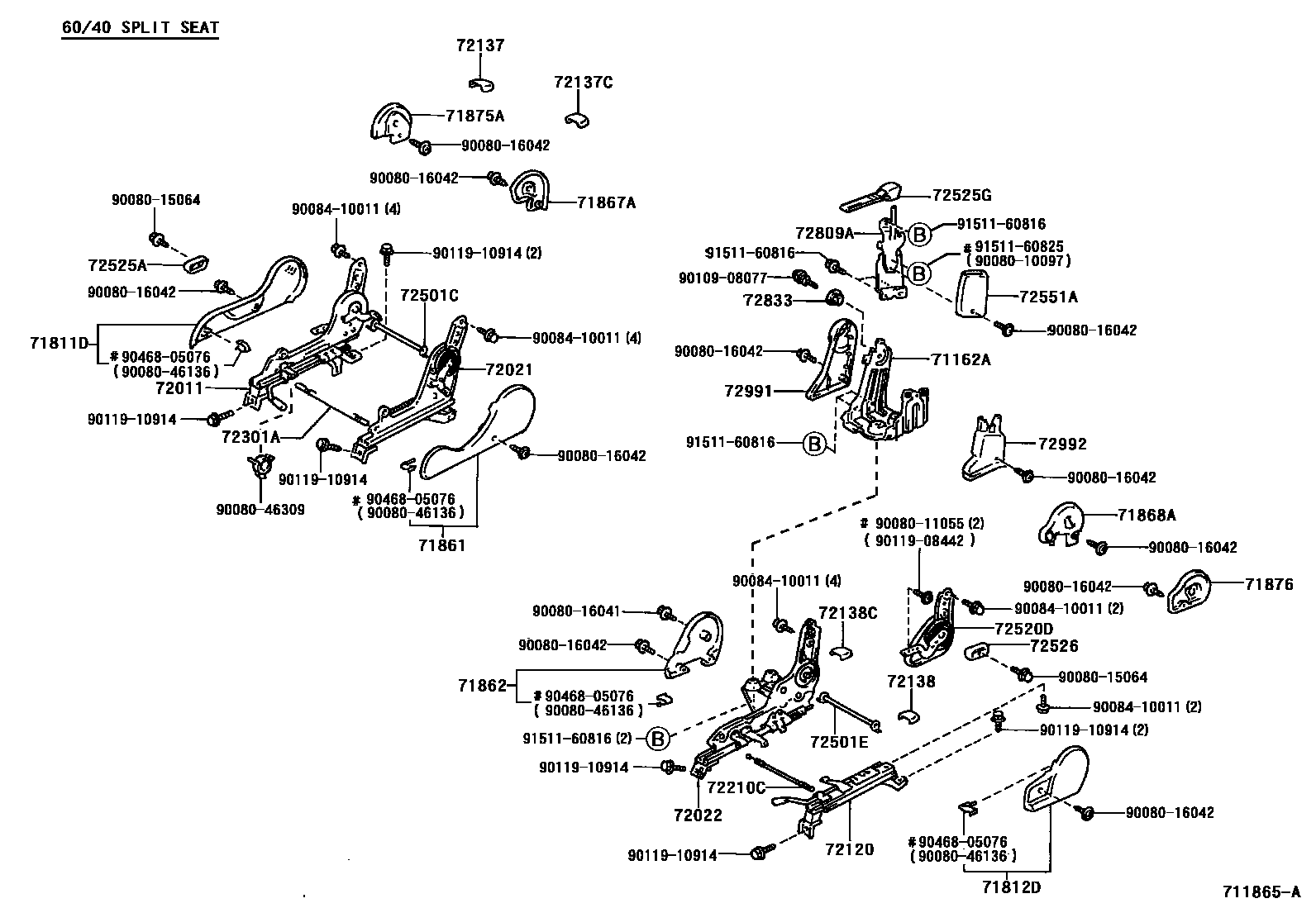 55084-02250 - Genuine Toyota VENTILATOR SUB-ASSEMBLY