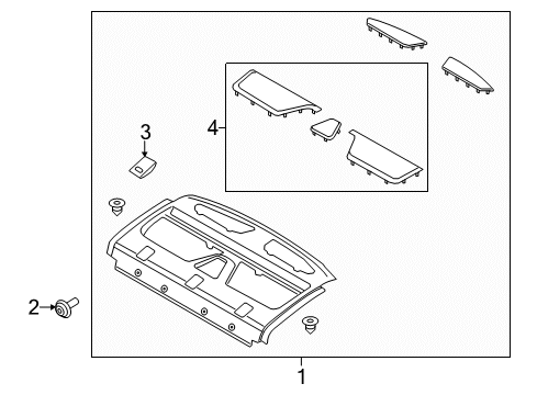 58387-06141 - Genuine Toyota PLATE, REAR FLOOR FINISH