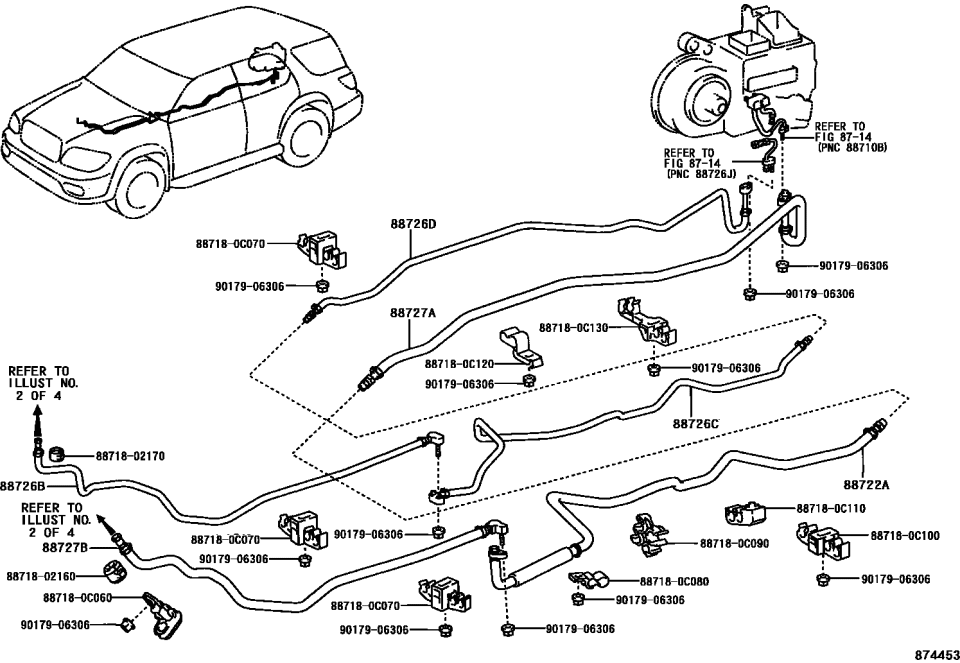 88718-0C130 Genuine Toyota Clamp, Piping
