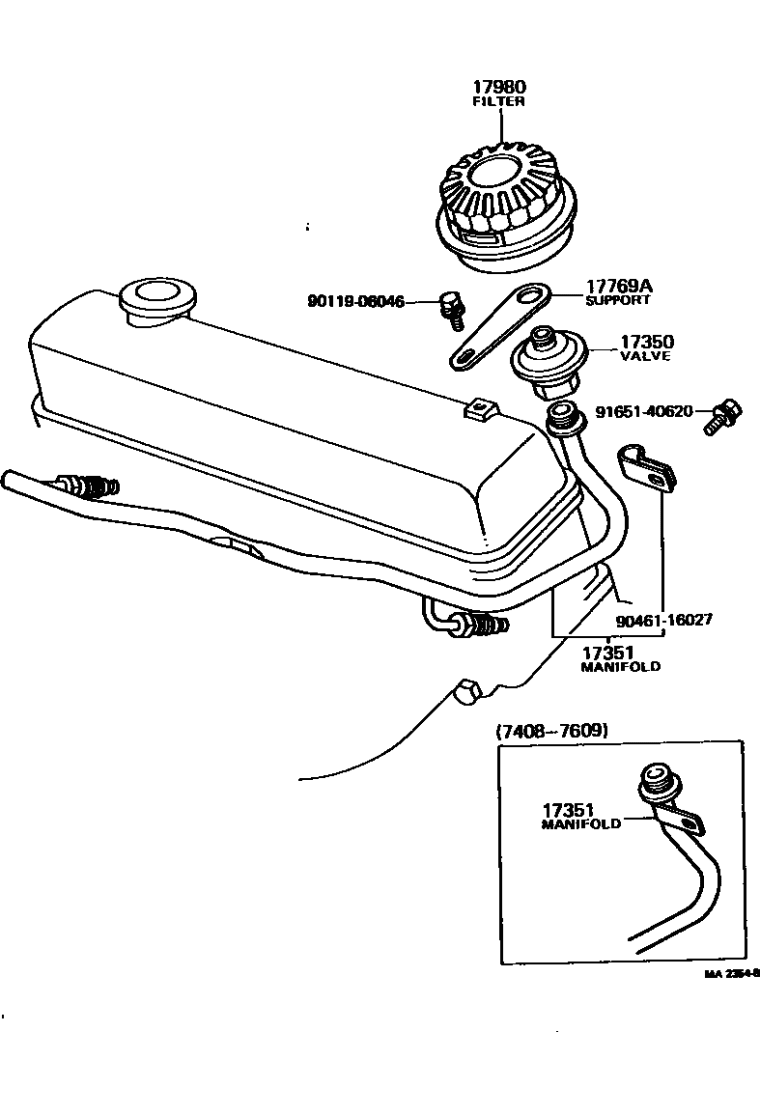90461-16027 Genuine Toyota Standard Part
