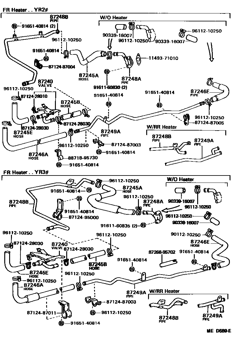 87268-95702 Genuine Toyota Standard Part