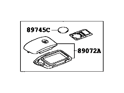89904-48V80 Genuine Toyota Transmitter Sub-Assembly