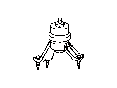 12371-20070 Genuine Toyota Rear Engine Mounting Insulator