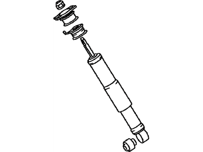 48530-69415 Genuine Toyota ABSORBER Assembly, Shock, Rear LH