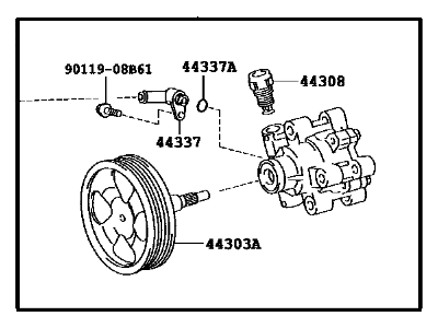 44310-60630 Genuine Toyota Vane Pump Assembly
