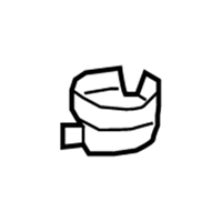 52413-0R020 - Genuine Toyota PAD, FRONT BUMPER GUARD