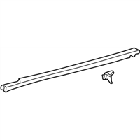 75720-06030 - Genuine Toyota MOULDING ASSY, FRONT DOOR BELT, LH