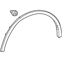 75602-F4010 - Genuine Toyota MOULDING SUB-ASSEMBLY, F