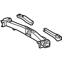 51209-60200 - Genuine Toyota CROSSMEMBER SUB-ASSY, FRAME, REAR