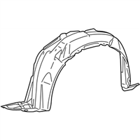 53875-0D170 - Genuine Toyota LINER, FRONT FENDER, RH