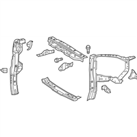 53201-0E904 - Genuine Toyota SUPPORT SUB-ASSEMBLY, RA