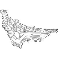 53101-33410 - Genuine Toyota Radiator Grille Sub-Assembly