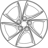 42611-F4030 - Genuine Toyota WHEEL, DISC