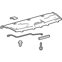 64330-02A50-C0 - Genuine Toyota PANEL ASSEMBLY, PACKAGE