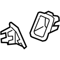 52156-0C040 Genuine Toyota INSERT, REAR BUMPER EXTENSION