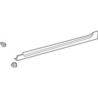 75850-47910 - Genuine Toyota MOULDING ASSEMBLY, ROCKE