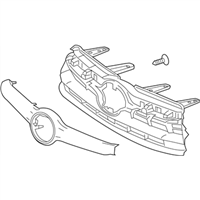53101-0E170 - Genuine Toyota GRILLE SUB-ASSEMBLY, RAD