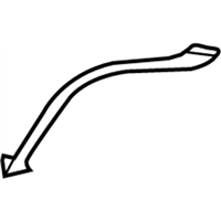 52752-0E030 - Genuine Toyota MOULDING, REAR BUMPER