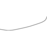 75575-0R030 - Genuine Toyota MOULDING, BACK WINDOW