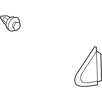 60118-74010 Genuine Toyota Cover Sub-Assembly, Front P