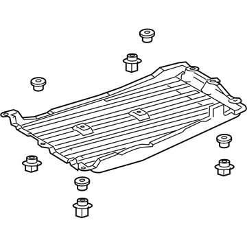 58399-06020 Genuine Toyota Cover, Floor Under