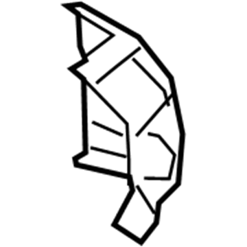 53785-06010 Genuine Toyota GUSSET, Front Fender Ap