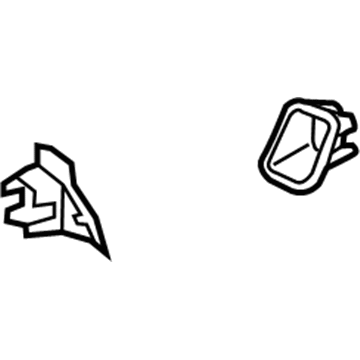 52155-0C040 Genuine Toyota Insert, Rear Bumper Extension