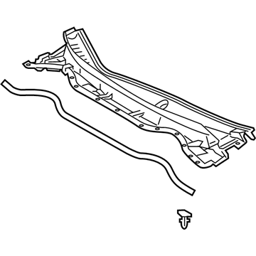 55708-12410 Genuine Toyota LOUVER Sub-Assembly, Cow