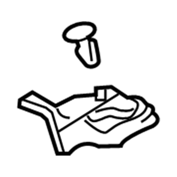 53825-12081 Genuine Toyota Protector, Front Fender