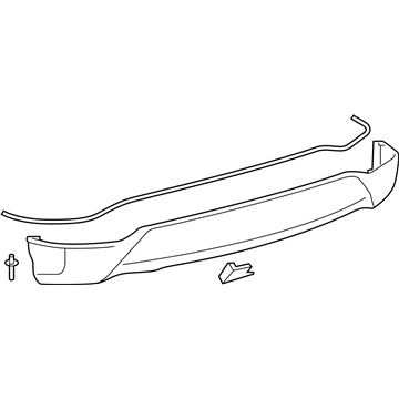 76092-52020-C0 Genuine Toyota Spoiler Sub-Assembly, Rear