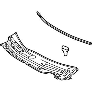 55708-47180 Genuine Toyota LOUVER Sub-Assembly, Cow