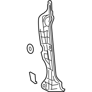 53828-02180 Genuine Toyota Protector, Front Fender