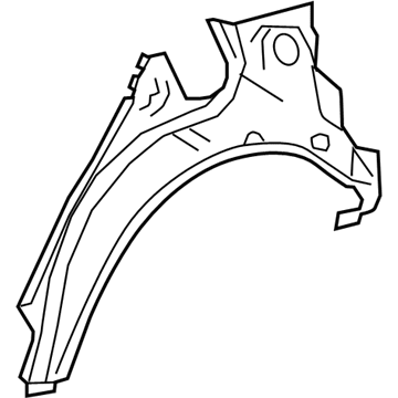 61631-0R030 Genuine Toyota Panel, Quarter Wheel