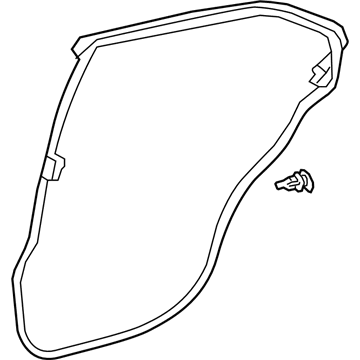 2020 Toyota Camry Door Seal | Low Price at ToyotaPartsDeal