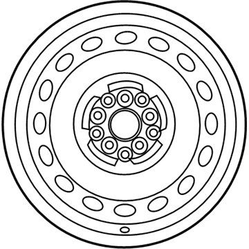 42611-02Q50 Genuine Toyota Wheel, Disc