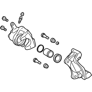 47850-0E070 Genuine Toyota Cylinder Assembly, Rear Di