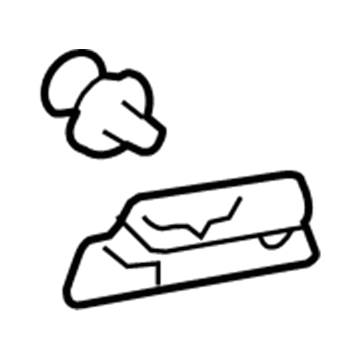 68373-08020 Genuine Toyota MOULDING, Slide Rail