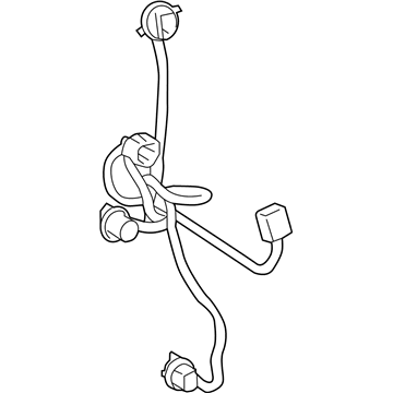 81555-52A80 Genuine Toyota Socket & Wire, Rear Co