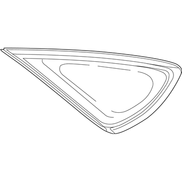 62720-07020 Genuine Toyota Window Assembly, Quarter