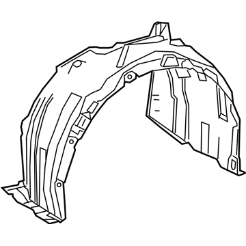 53805-33070 Genuine Toyota Shield Sub-Assembly, FEN