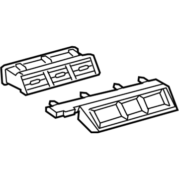 55670-47101 Genuine Toyota Register Assembly, Instrument