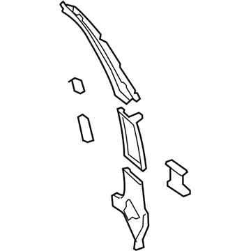 61034-0C011 Genuine Toyota Reinforce Sub-Assembly