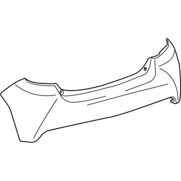 52159-0U917 Genuine Toyota Cover, Rear Bumper L/P
