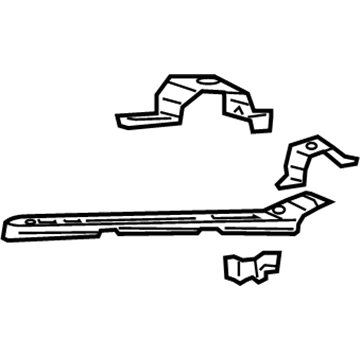 53202-0R010 Genuine Toyota Support Sub-Assembly, Ra