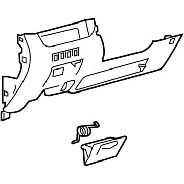 55045-0E060-A1 Genuine Toyota Panel Sub-Assembly, Inst
