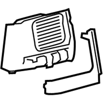 55650-0E050-C0 Genuine Toyota Register Assembly, Instrument