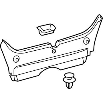 58387-06141 Genuine Toyota Plate, Rear Floor Finish
