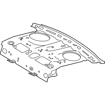 64101-02290 Genuine Toyota Panel Sub-Assembly, Upper